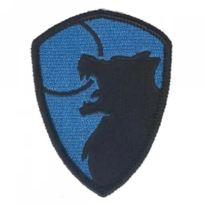 Howling Wolf Blue Shield Patch